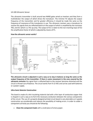 US-100 schematic diagram | DOCX
