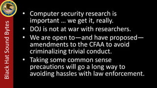 DoJ guidelines for CFAA hacker prosecutions | PDF | Crime & Harmful ...