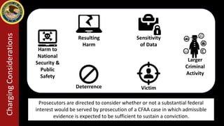 DoJ guidelines for CFAA hacker prosecutions | PDF | Crime & Harmful ...