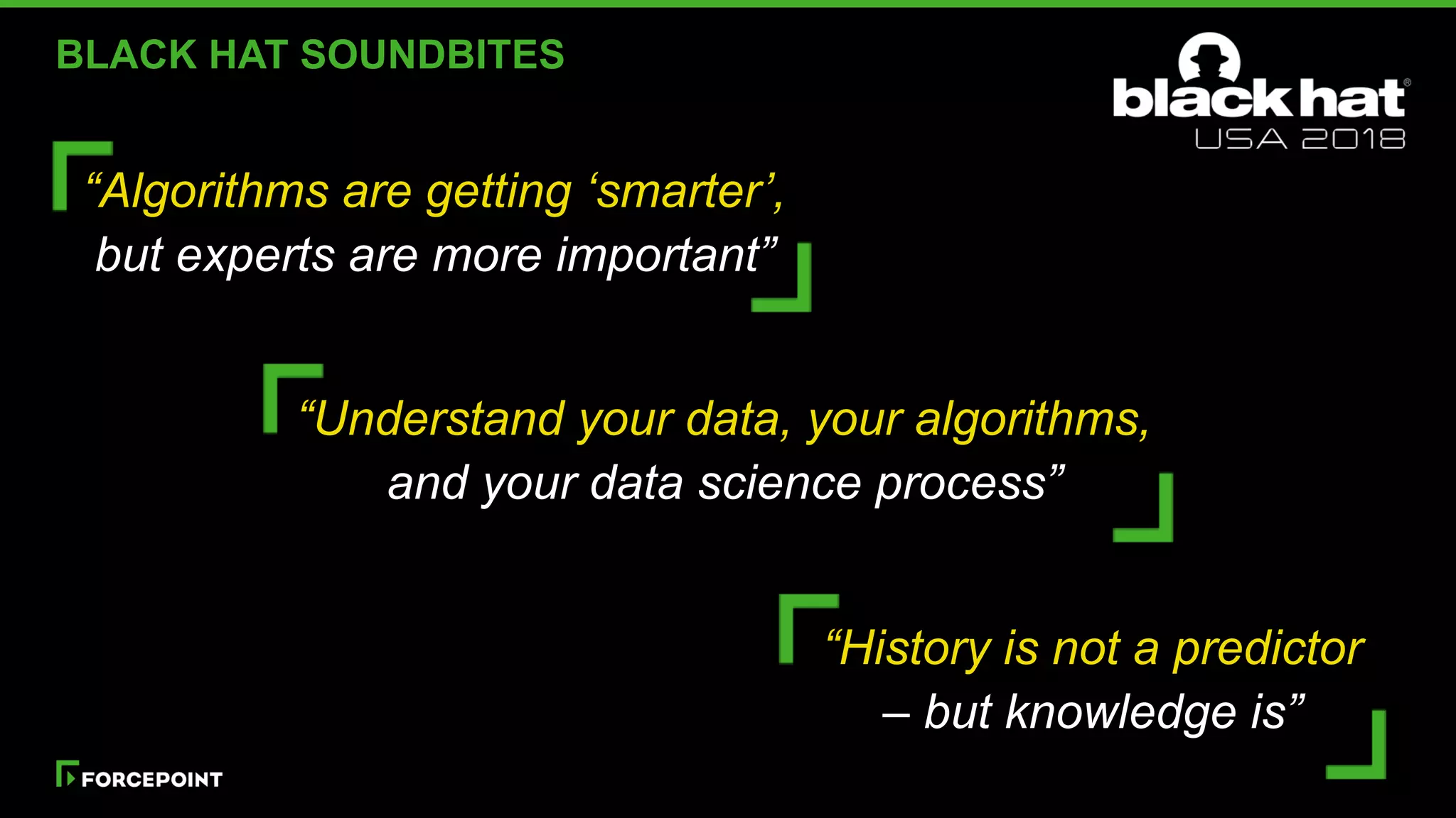 AI & ML in Cyber Security - Why Algorithms are Dangerous | PPT