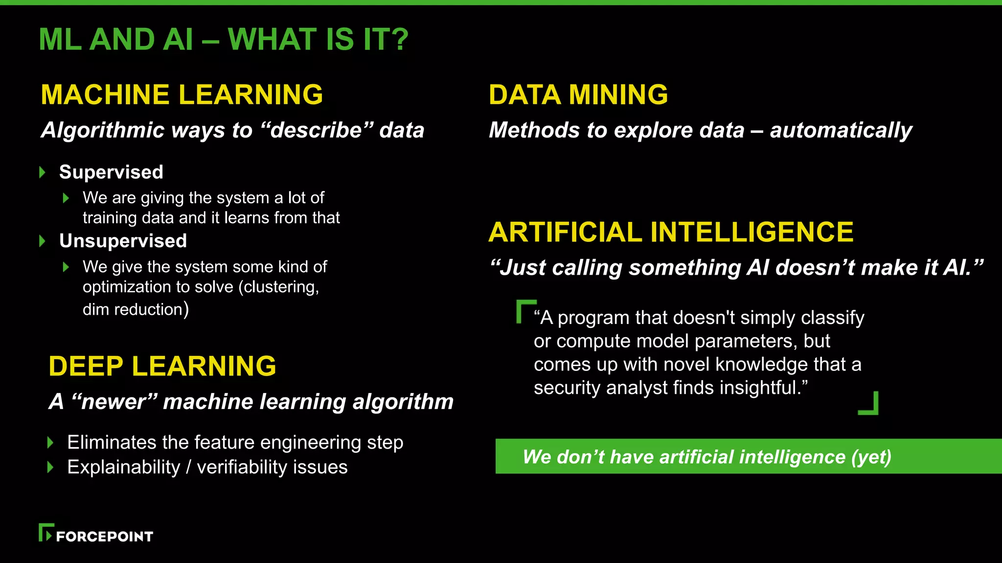 AI & ML in Cyber Security - Why Algorithms are Dangerous | PPT