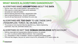 AI & ML in Cyber Security - Why Algorithms are Dangerous | PDF