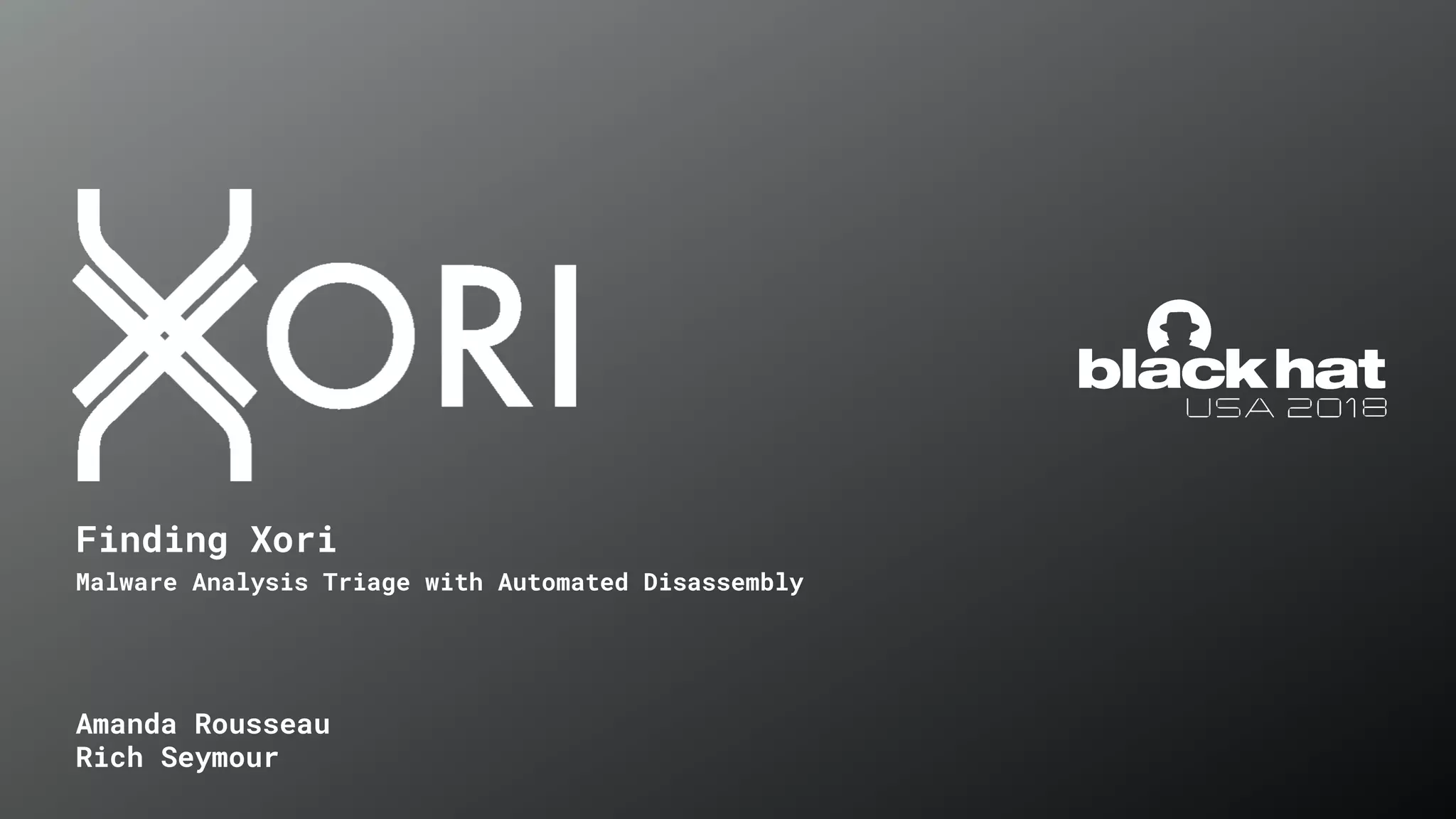 Finding Xori: Malware Analysis Triage with Automated Disassembly | PDF