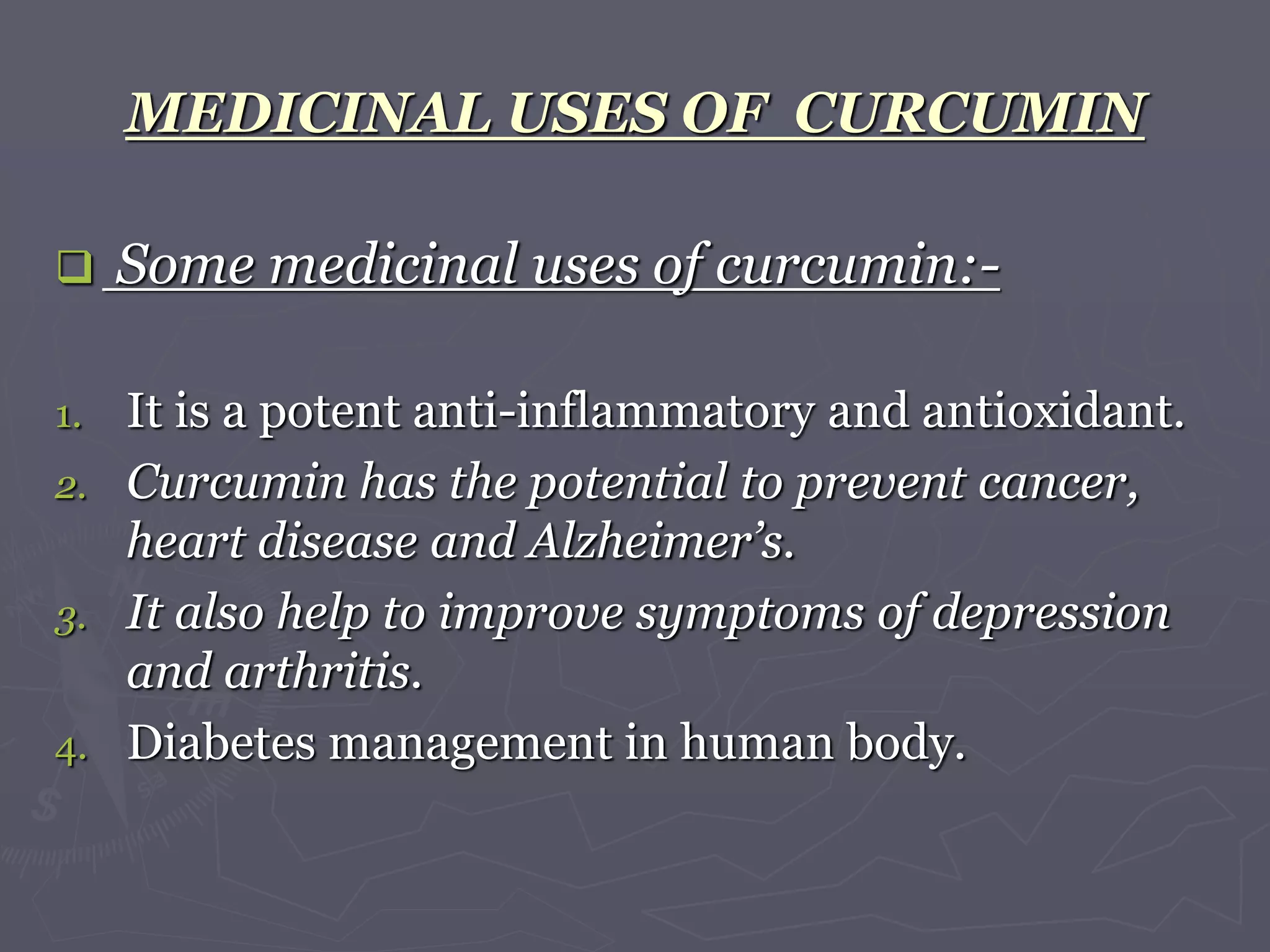 Pharmaceutical chemistry presentation curcumin | PPTX