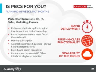 Oracle Planning and Budgeting Cloud Service (PBCS) | PPTX