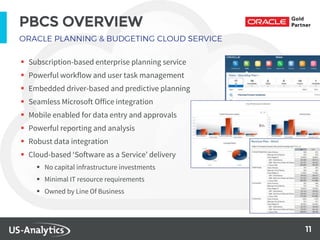 Oracle Planning and Budgeting Cloud Service (PBCS) | PPTX
