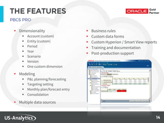 Oracle Planning and Budgeting Cloud Service (PBCS) | PPTX