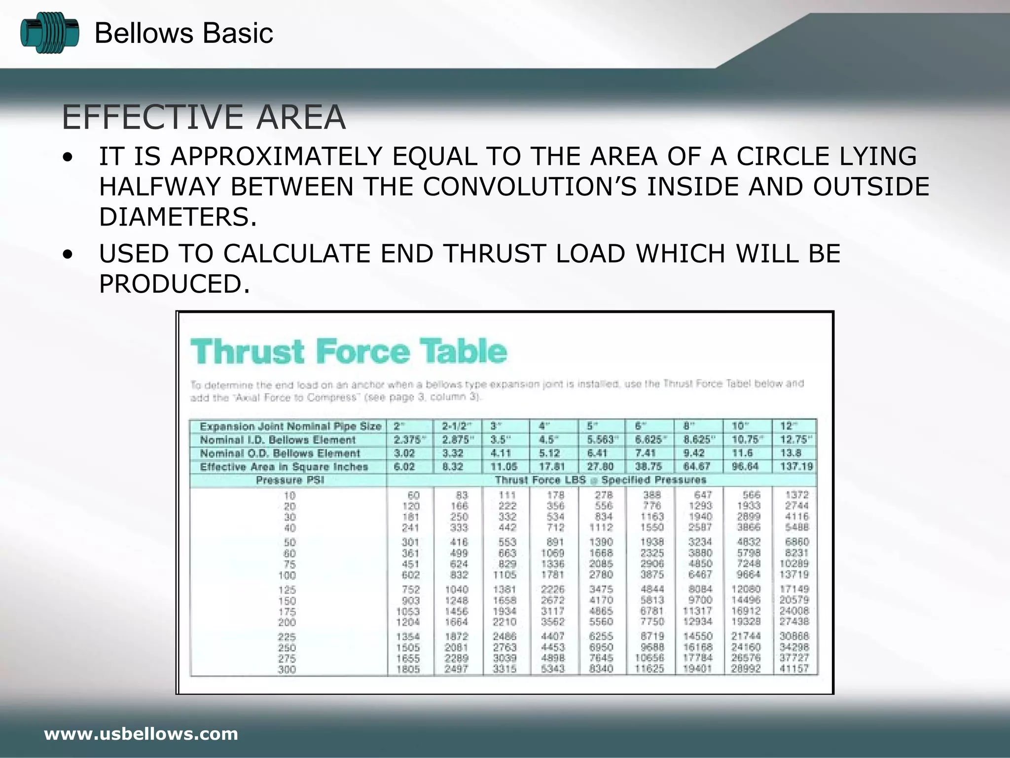 U.S. Bellows Expansion Joints In-Depth Webinar | PPT
