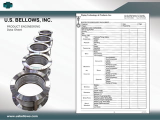 U.S. Bellows Expansion Joints In-Depth Webinar | PPT