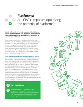 2017 Consumer Products Industry Outlook by DELOITTE | PDF