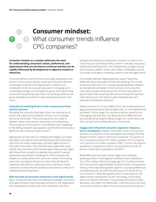2017 Consumer Products Industry Outlook by DELOITTE | PDF