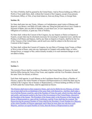 US Constitution | PDF