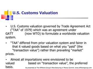 U.S. Customs Reconciliation | PPT