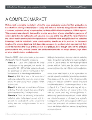 US Dairy Markets – Digitalizing to address complexity and volatility | PDF