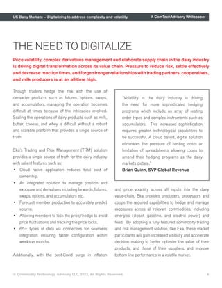 US Dairy Markets – Digitalizing to address complexity and volatility | PDF