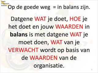 Ben ik op de goede weg? | PPT