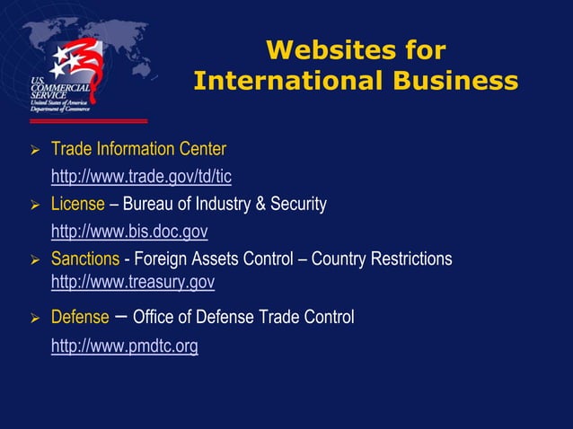 Us dept.-of-commerce-presentation | PPT