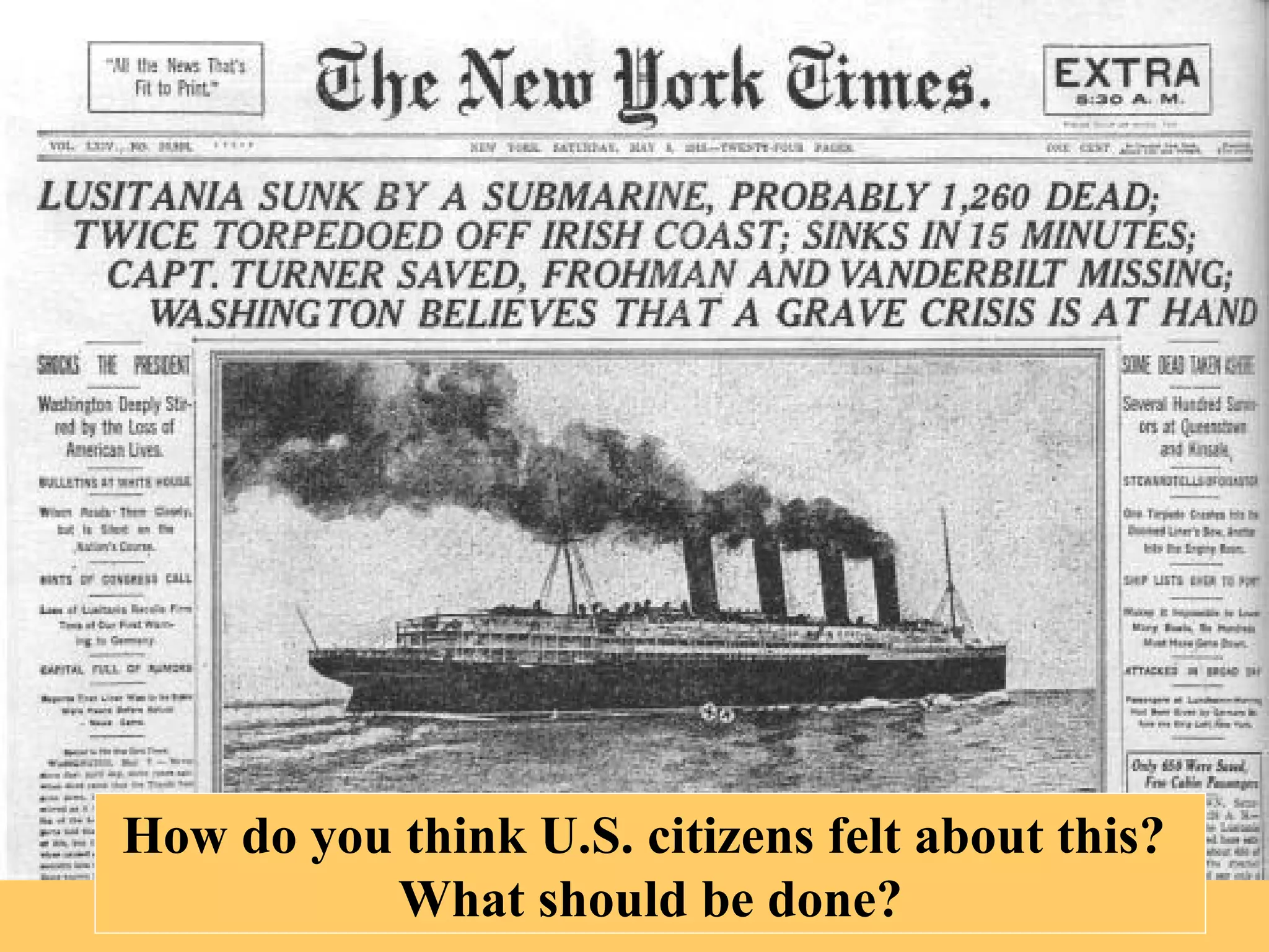 US Enters WWI and Treaty of Versailles | PPT