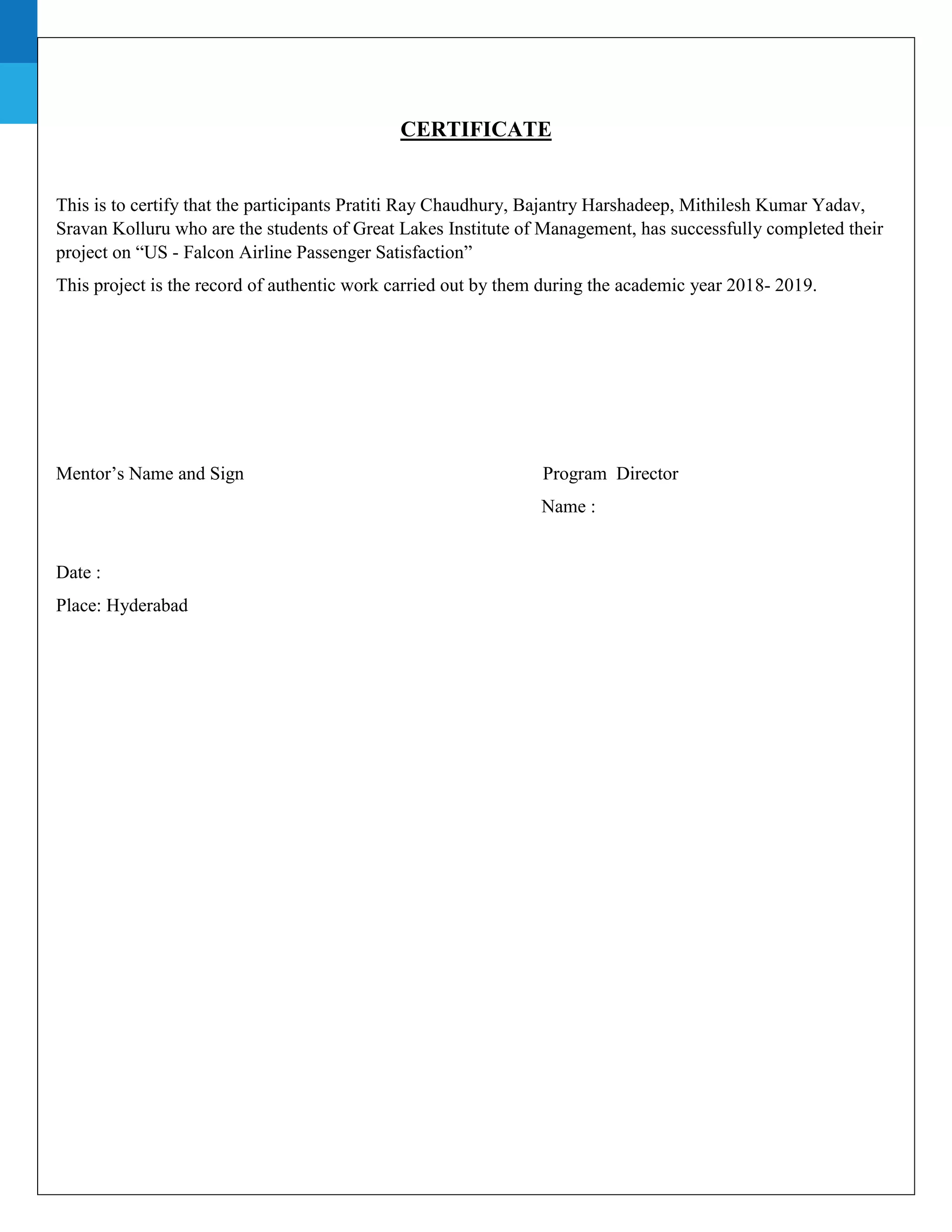 Us falcon airline passenger satisfaction | PDF