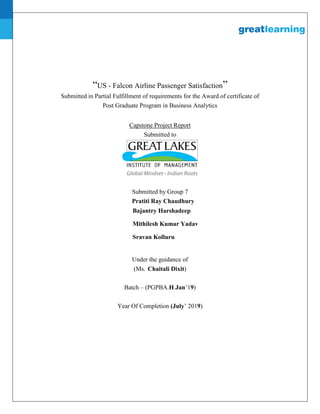 Us falcon airline passenger satisfaction | PDF