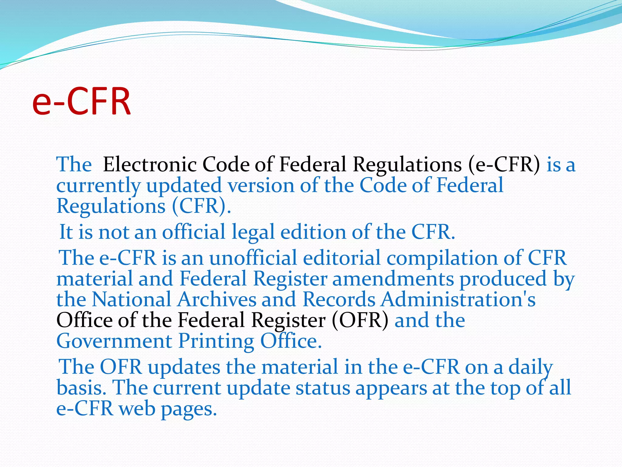 US - FDA Regulatory Agency Overview. | PPTX