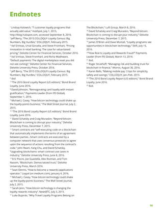 Loyalty on the blockchain by Deloitte | PDF