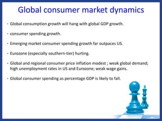 US and Global Economic Outlook: The Consumer View | PPSX | Economy ...