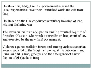 Us iraq war | PPTX