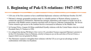 US and Pakistan Relations: A Decisive Factor for National Political ...
