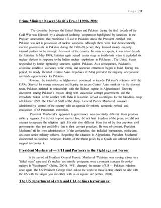 Pak US relations Report | DOCX