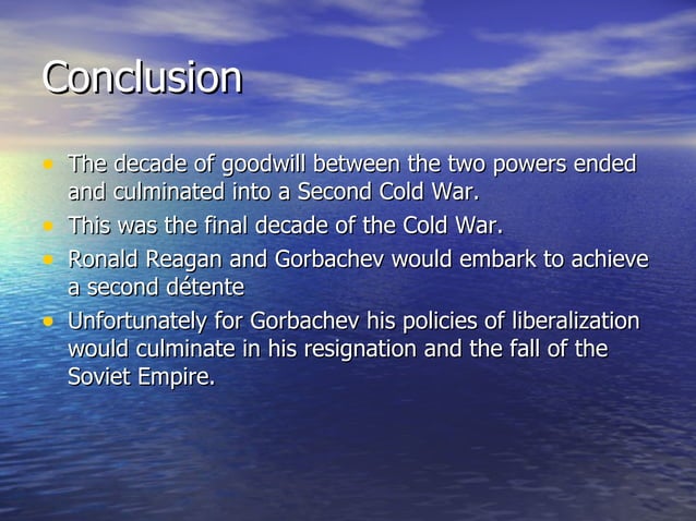 Us soviet relations during detente | PPT