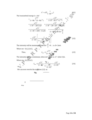unit2 interference & diffraction | DOCX