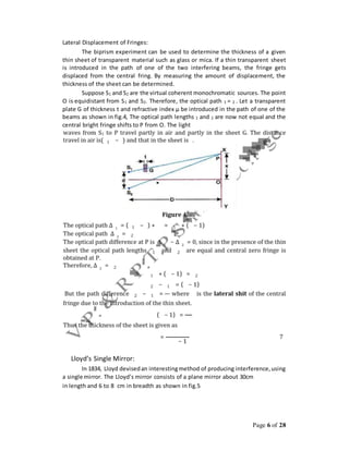 unit2 interference & diffraction | PDF