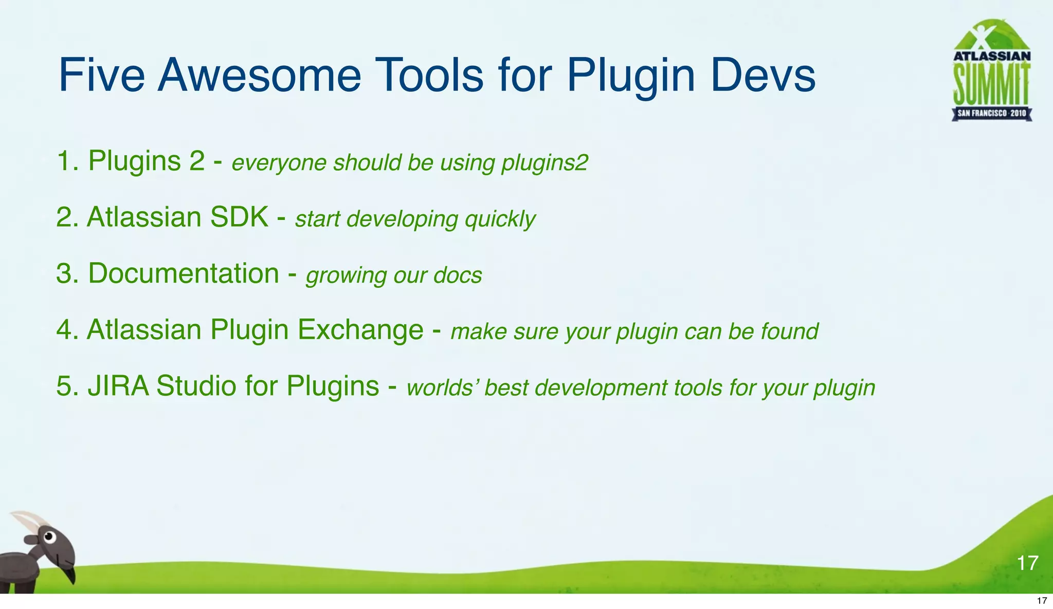 State of the Ecosystem - Atlassian Summit 2010 | PDF