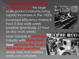 Us 1920 new industries | PPT