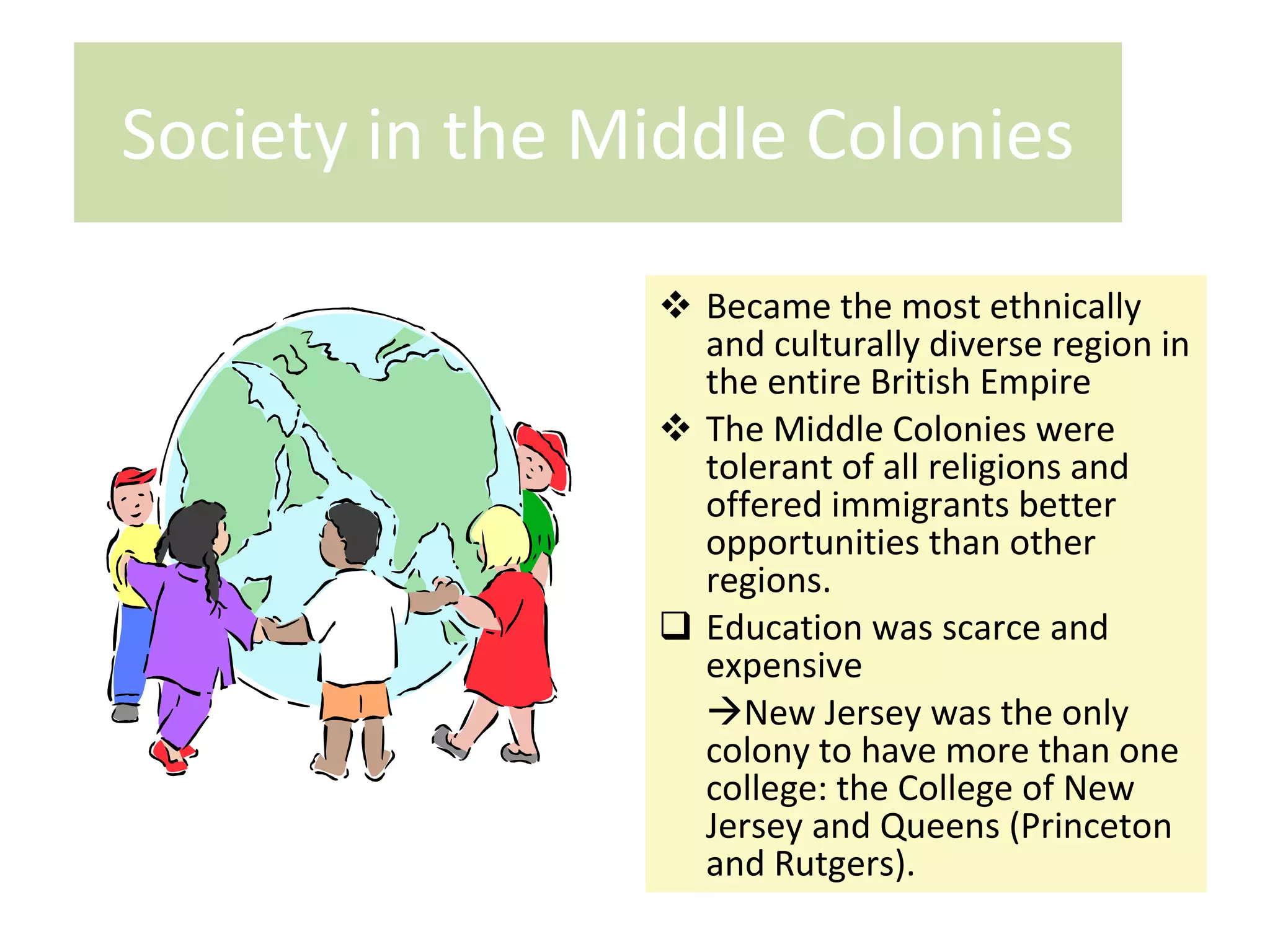 Us.1.Middle Colonies Power Point L | PPT
