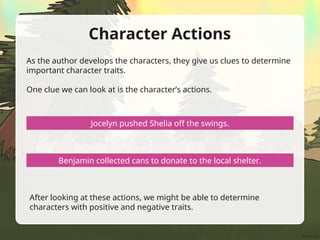 Understanding Characters in Stories: Types, Traits, and Development | PPT