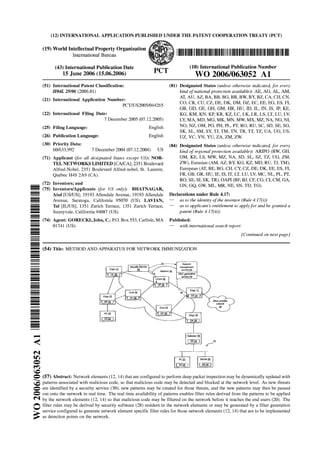 Method and apparatus for network immunization | PDF