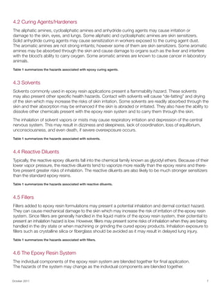 2011 Epoxy Safe Handling Guide | PDF
