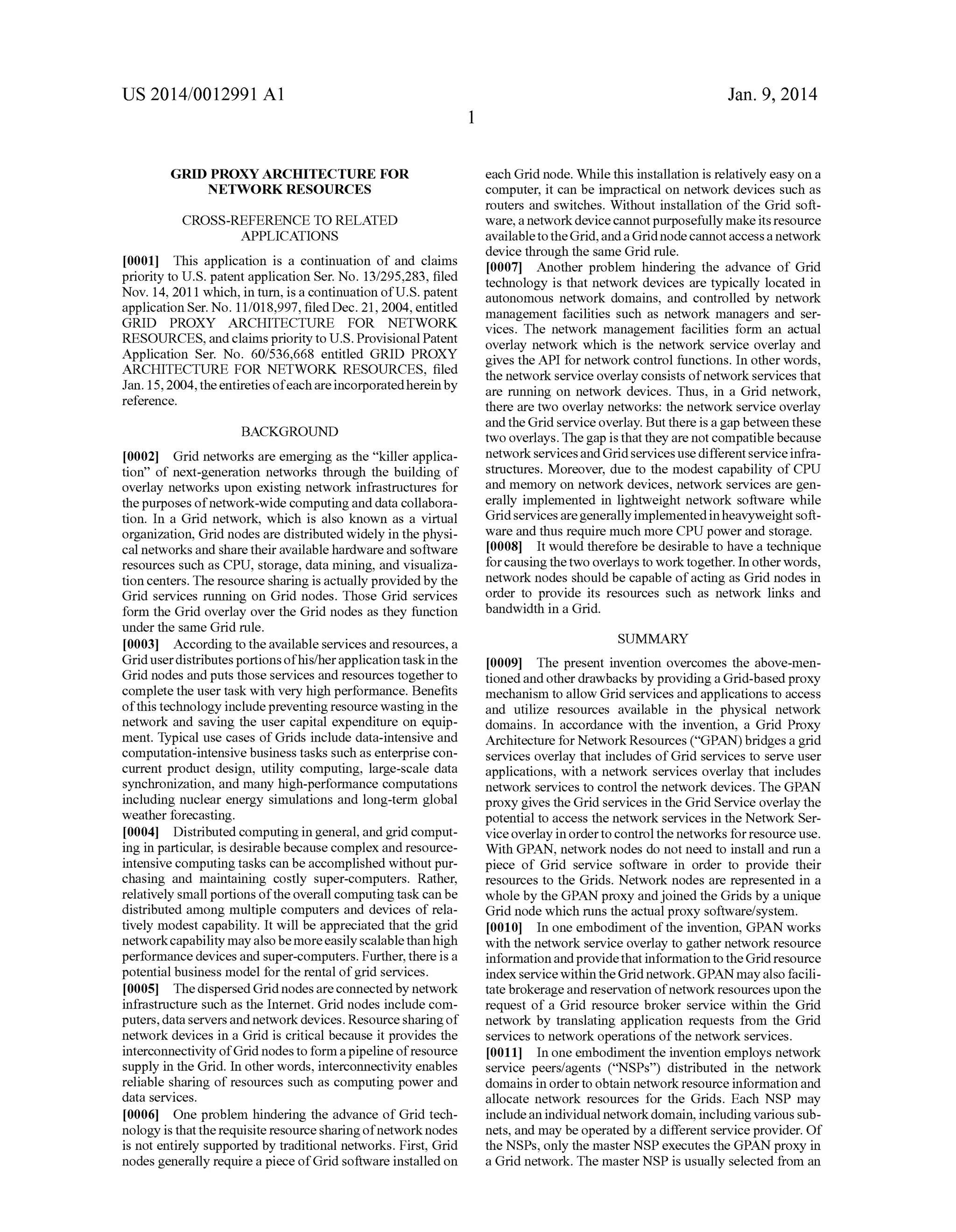 Grid proxy architecture for network resources | PDF