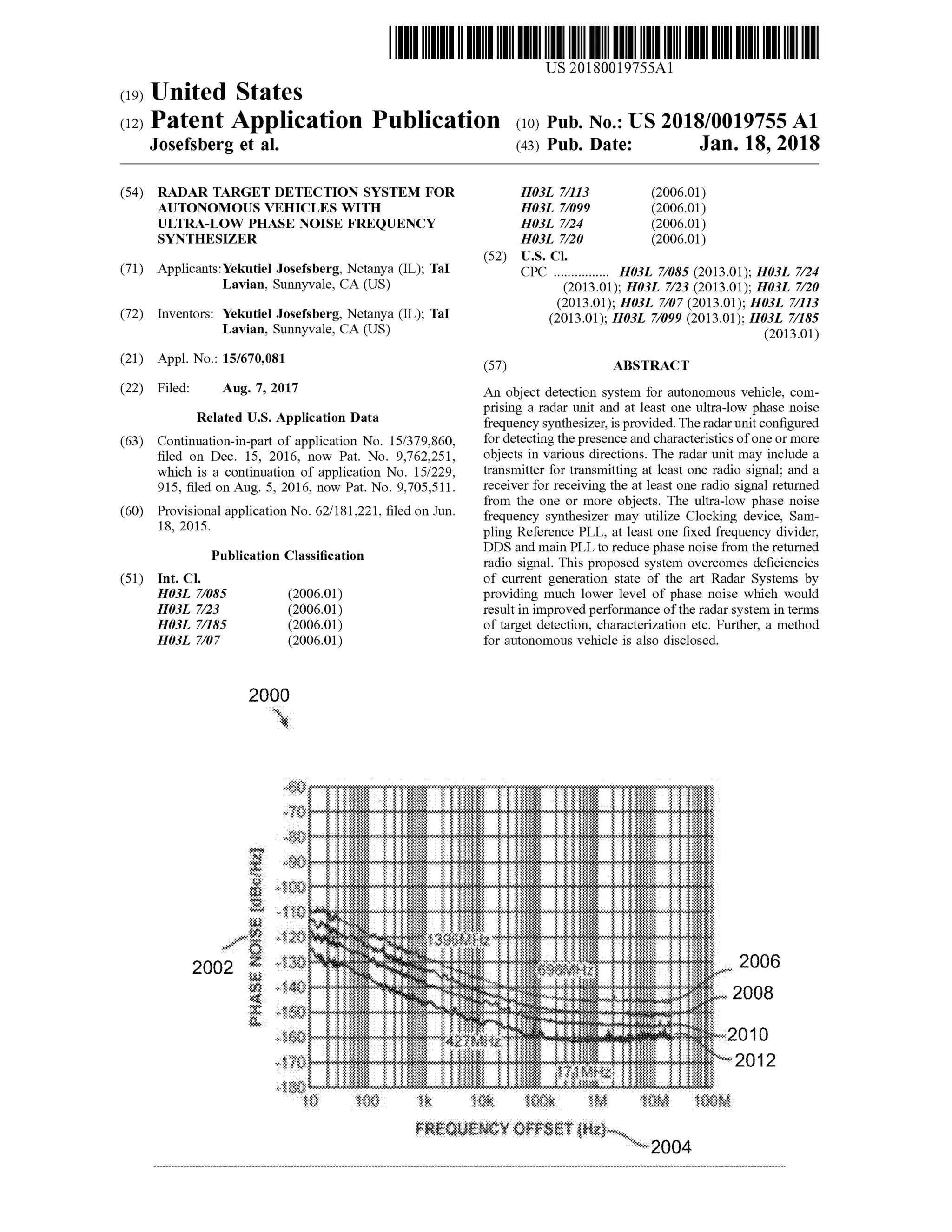 Radar Target Detection System For Autonomous Vehicles With Ultra Low