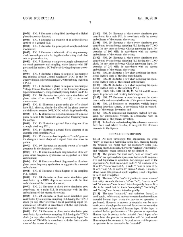 Radar Target Detection System For Autonomous Vehicles With Ultra Low Phase Noise Frequency