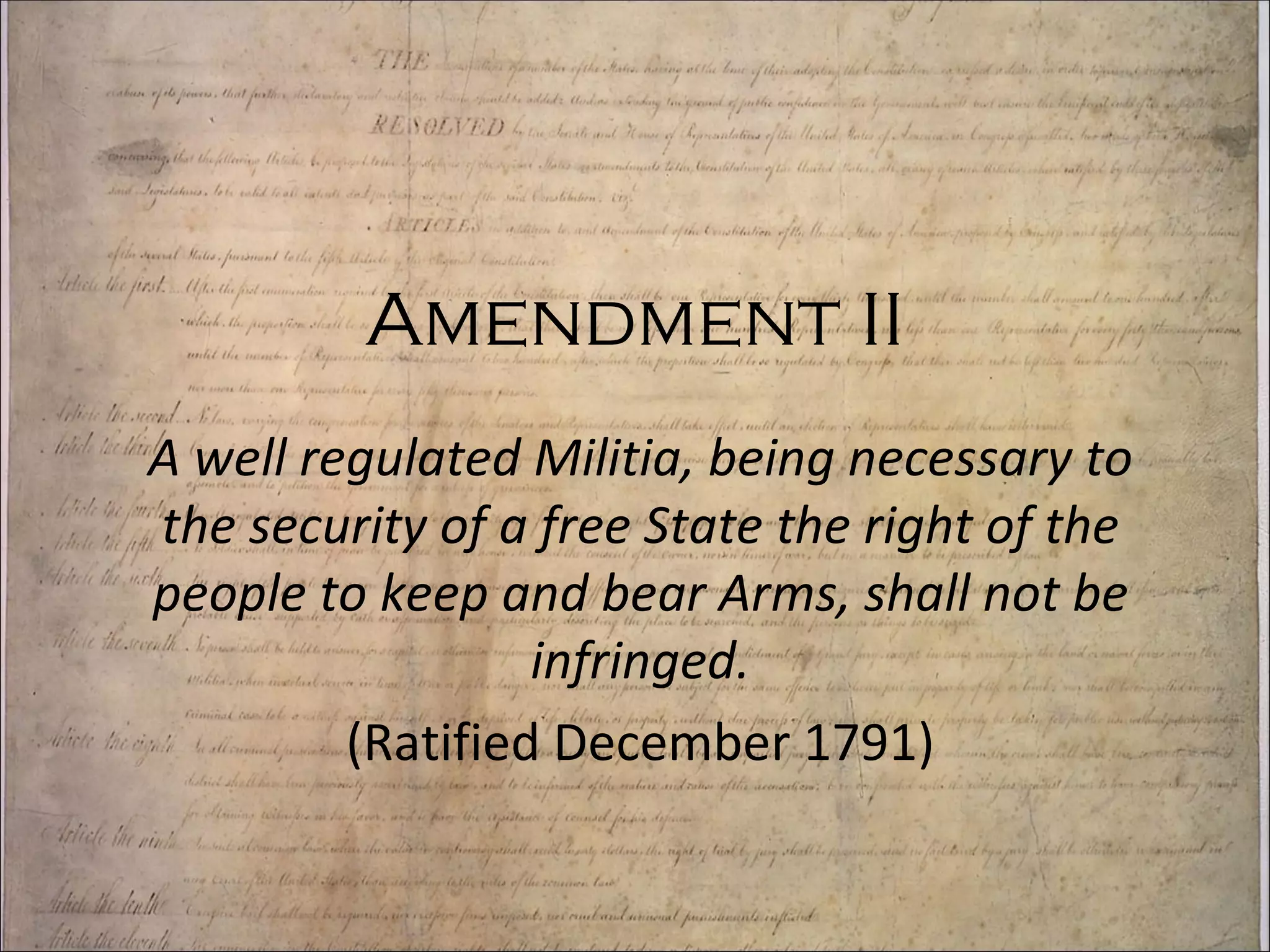 Us.2.Amendment Ii, Viii | PPT