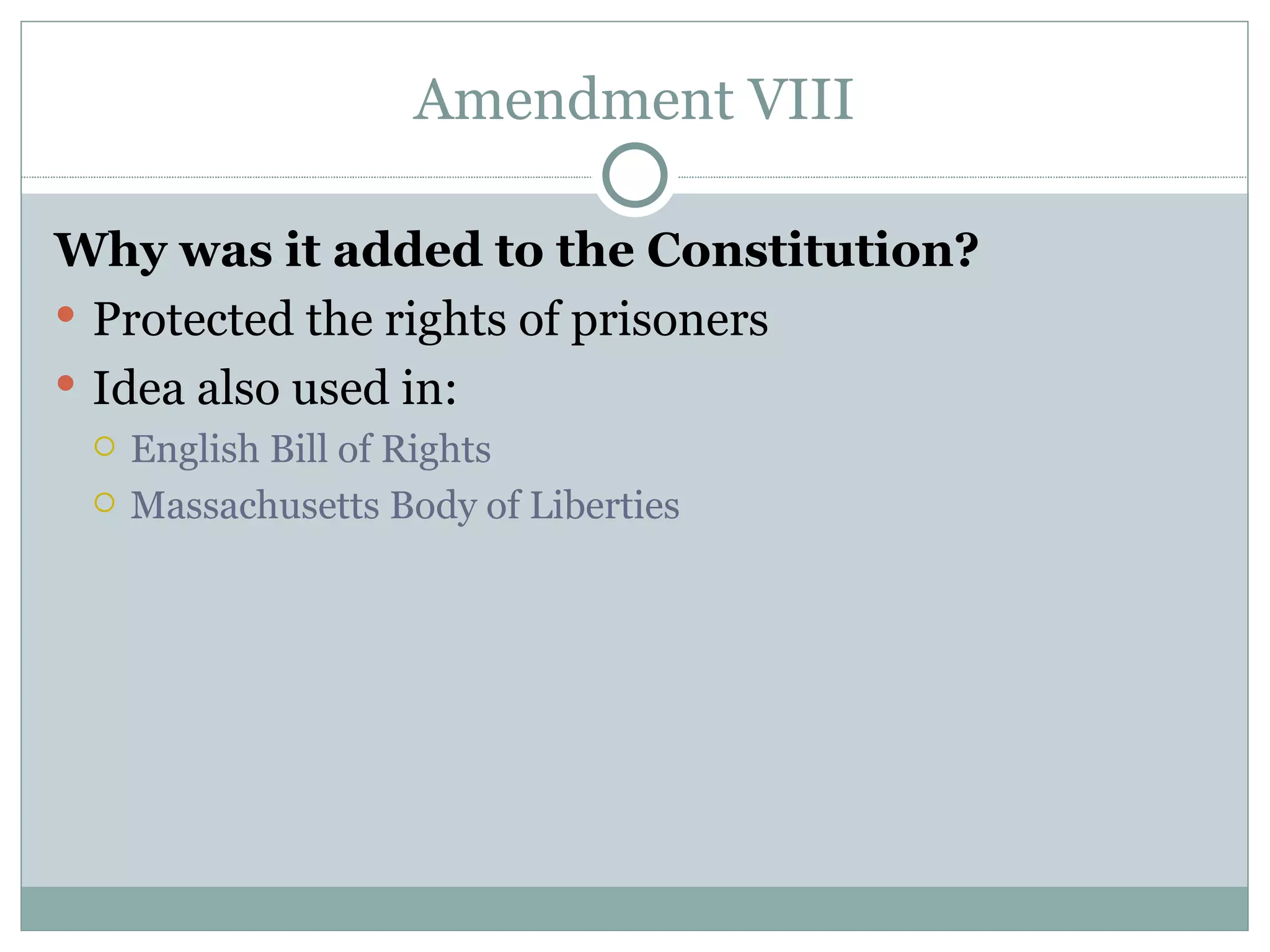 Us.2.Amendment Ii, Viii | PPT