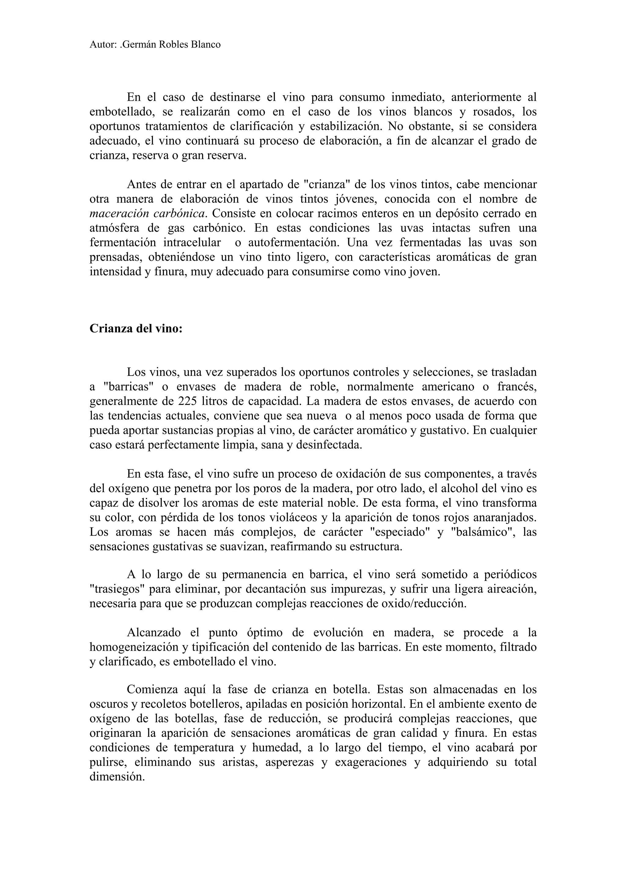 proceso de la elaboración del vino | PDF