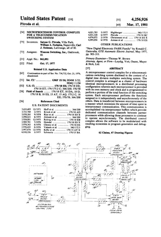 Us4256926 microprocessor control complex for a telecommunication ...