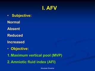 ultrasonography of amniotic fluid | PDF