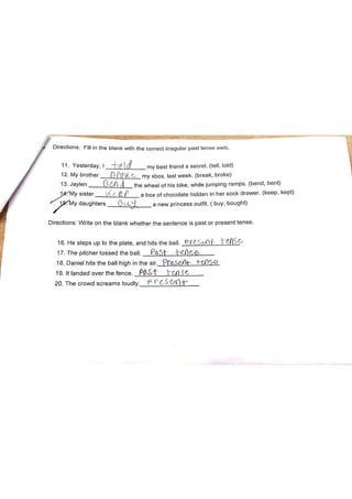 1st writing test and retest | PDF