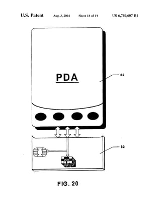 Us6769607 point of sale and display adapter for electronic transaction ...