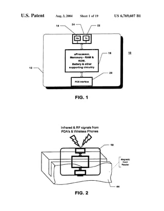 Us6769607 point of sale and display adapter for electronic transaction ...